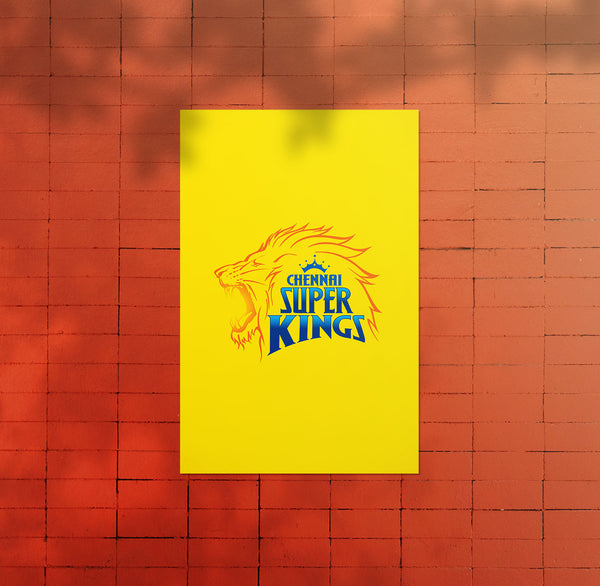 Chennai Super Kings Frame | Cricket Wall Frames – Frameo Store