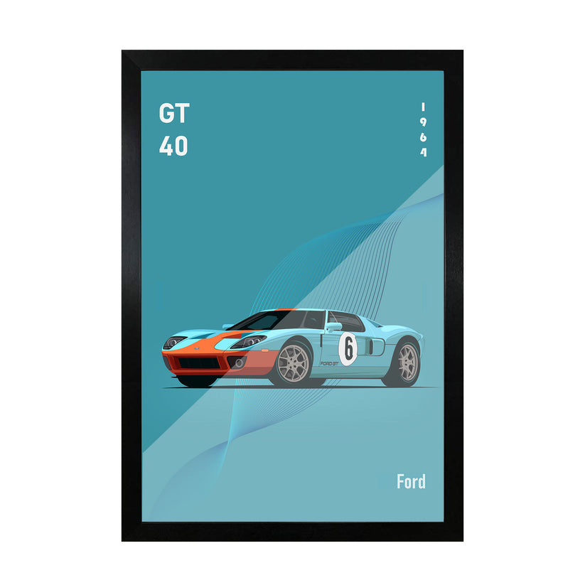 Ford GT40 Framed Poster – Frameo Store