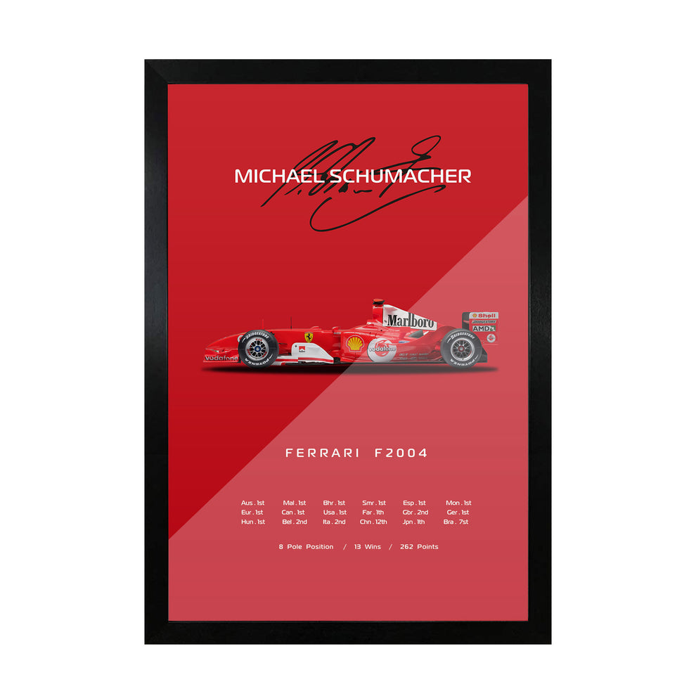 Michael Schumacher Ferrari F2004 Poster Frame – Frameo Store