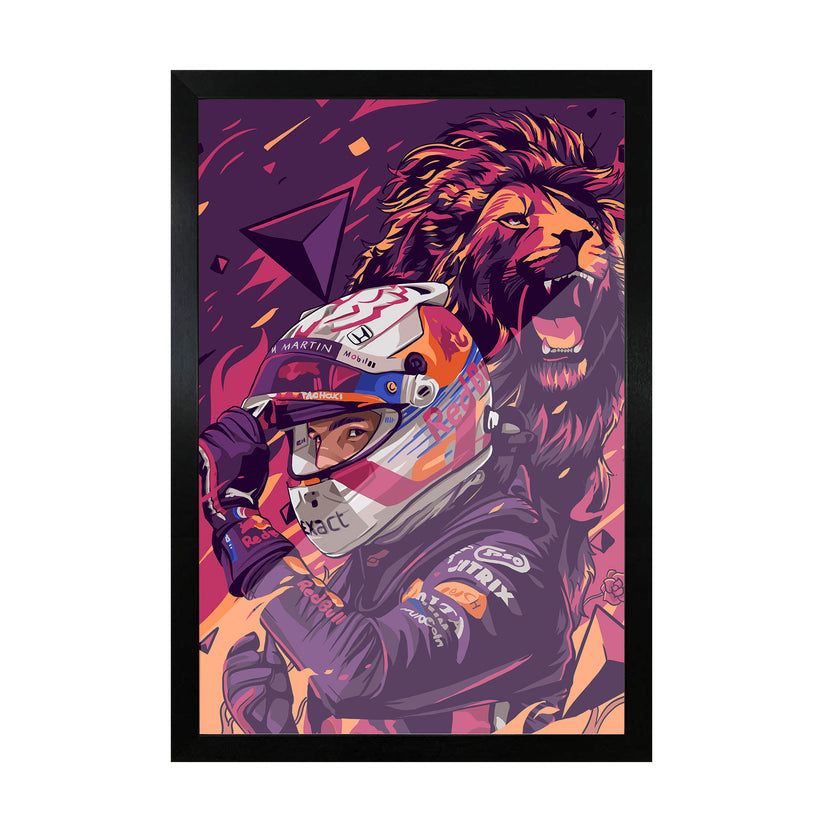 Max Verstappen - Unleash the Lion Frame – Frameo Store