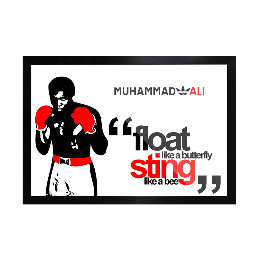 Muhammad Ali Quote Frame | Boxing Wall Frames – Frameo Store