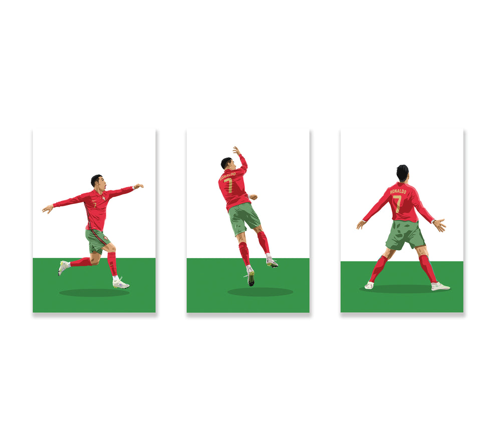 Cristiano Ronaldo Siuuuu Poster Set of 3 – Frameo Store