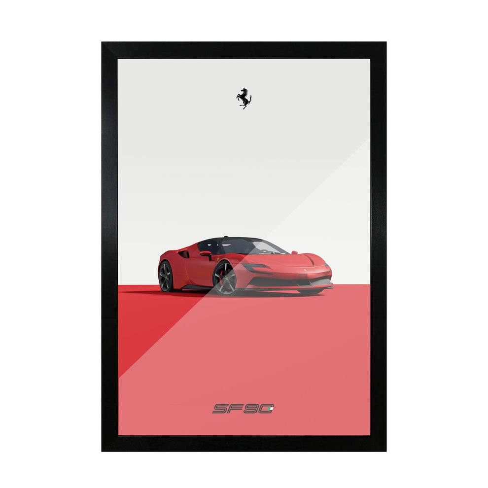 Ferrari SF90 Stradale Poster | Sports Cars Frames – Frameo Store
