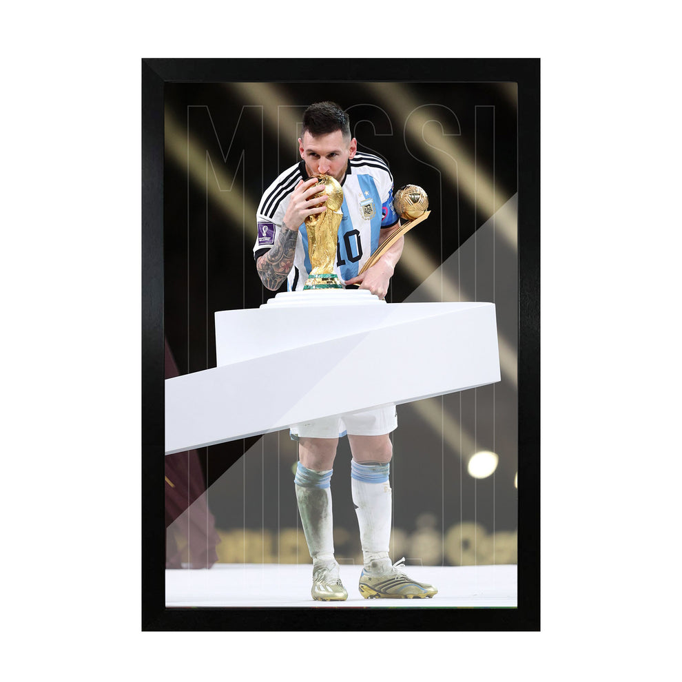 Messi World Cup Podium Framed Poster – Frameo Store